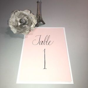 Party Supplies | Handmade Custom Calligraphy Table Cards | Poshmark